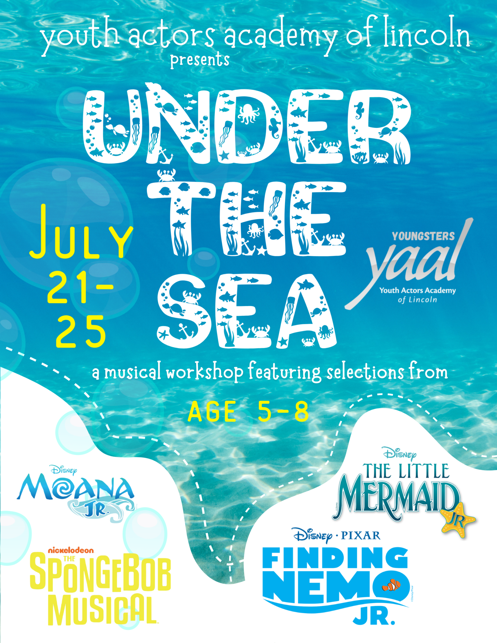 Under the Sea – Summer Camp 2025 – Afternoon – Youth Actors Academy of Lincoln
